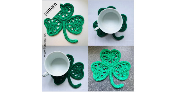 Shamrock Coaster Crochet Pattern