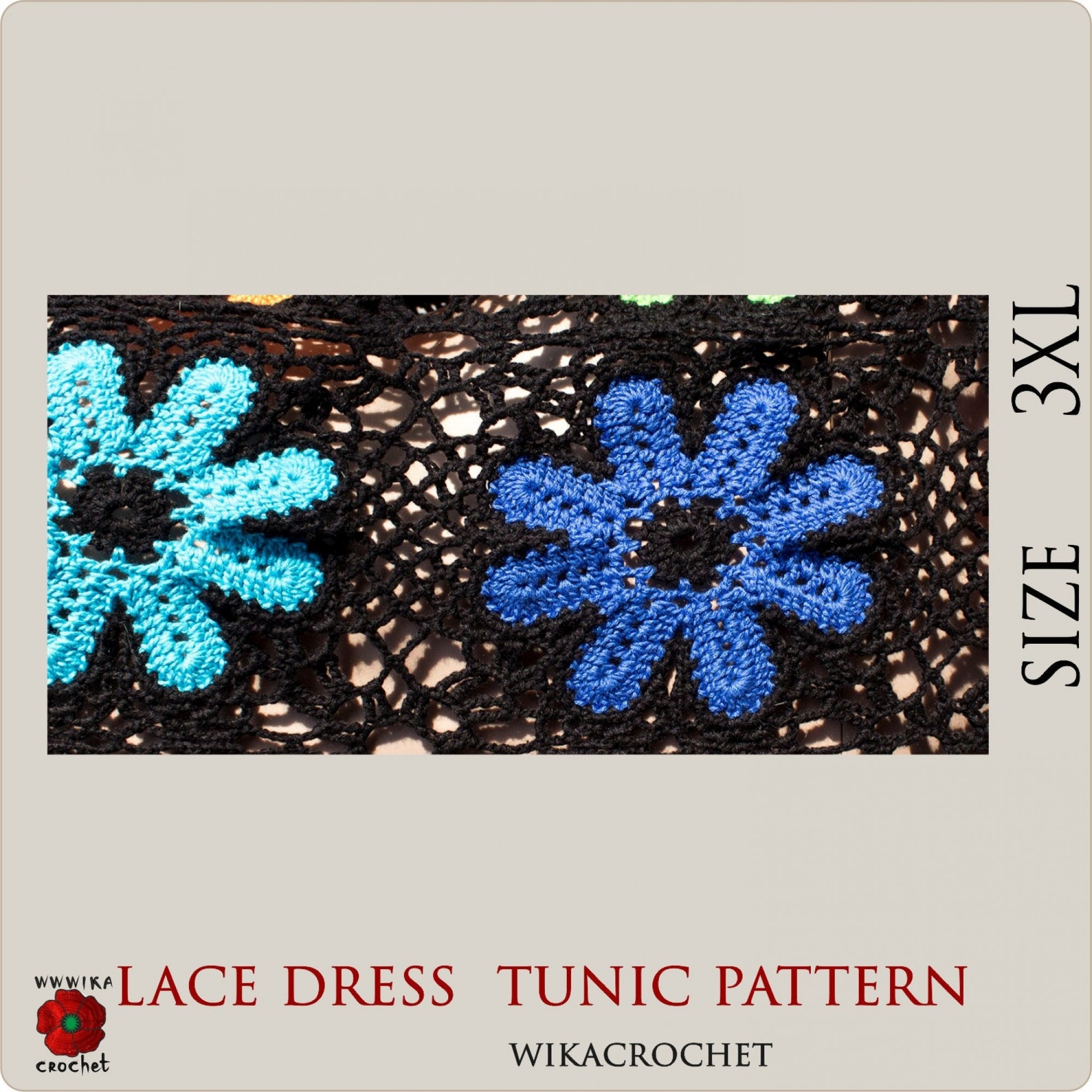 Crochet dress pattern Long sleeve tunic, Crochet beach tunic plus size ...