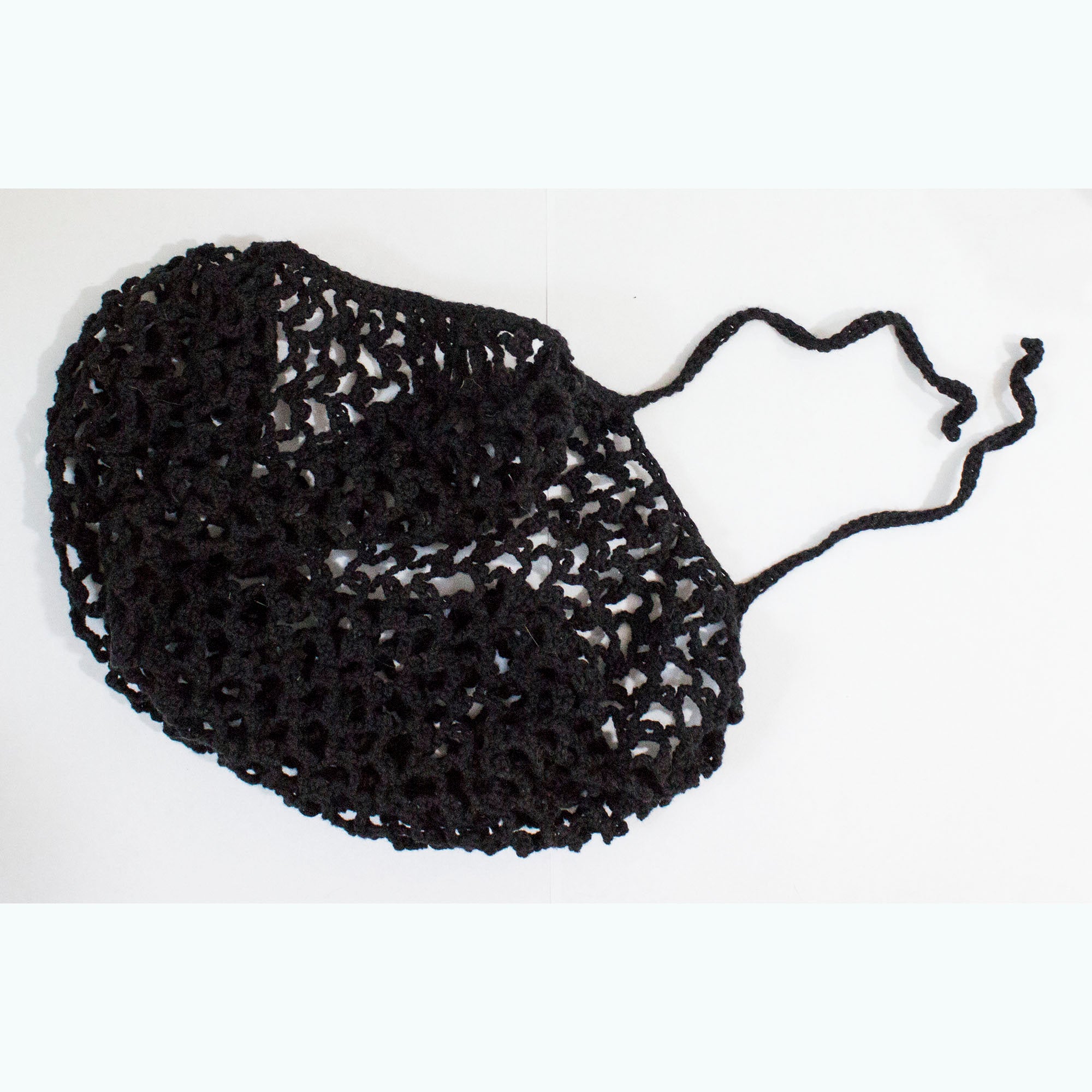 Black hair snood for women PATTERN 1940s style snood